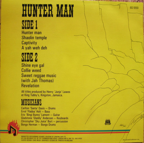 Buy Barrington Levy : Hunter Man (LP, Comp) Online for a great price