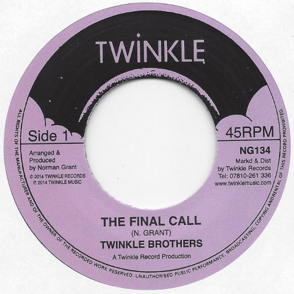 Buy Twinkle Brothers : The Final Call (7", Single, RP) Online for a ...